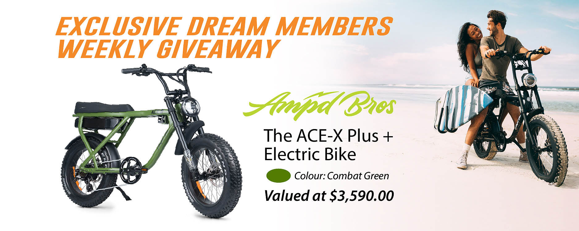 Win Ampd Bros ACE-X Plus+ Bike – The Explore Dream